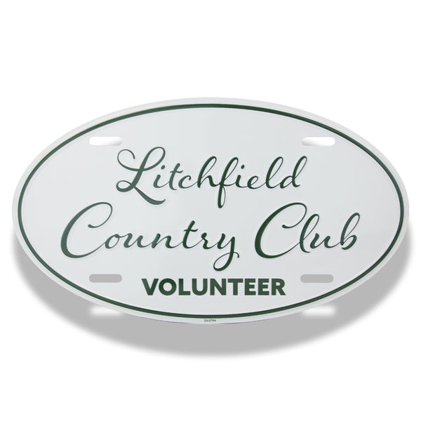 Embossed Aluminum Metal Oval License Plates | 5012-OV | OV-4C – Dixiline