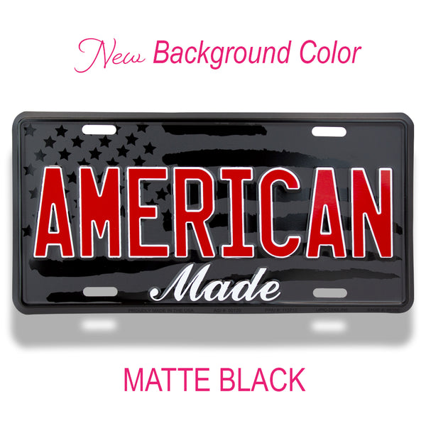 Embossed Aluminum Metal Standard License Plates | 5012-AT | AT-4C ...