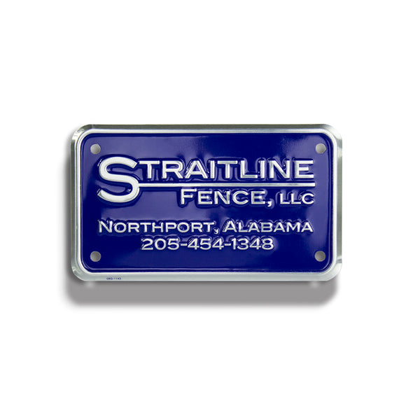 Embossed Aluminum Metal Motorcycle Plates | 5012-MT | MT-4C – Dixiline